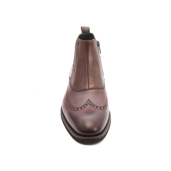 Roberto Serpentini | Shoes | Roberto Serpentini 477 Brown Leather Zipup ...